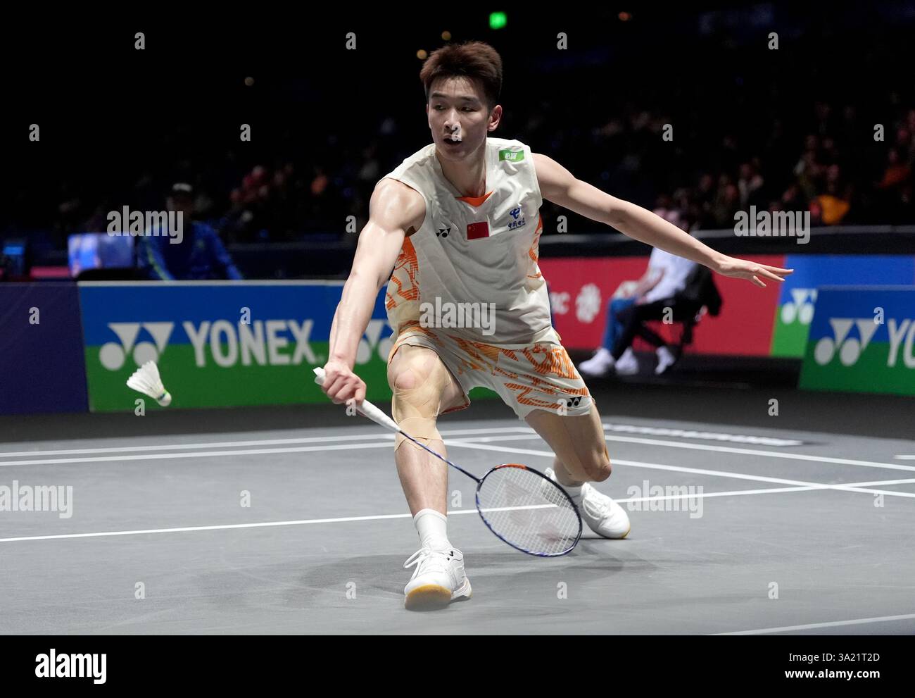 China's Shi Feng Li during his men's singles match against Canada's ...