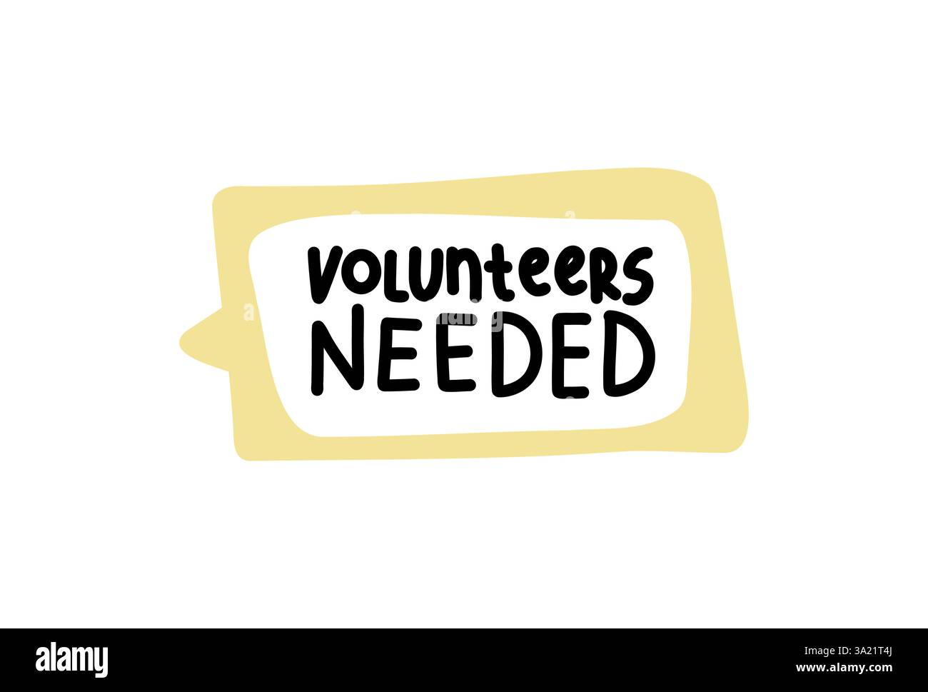 Volunteers Needed. Badge, icon, logo vector design illustration on ...