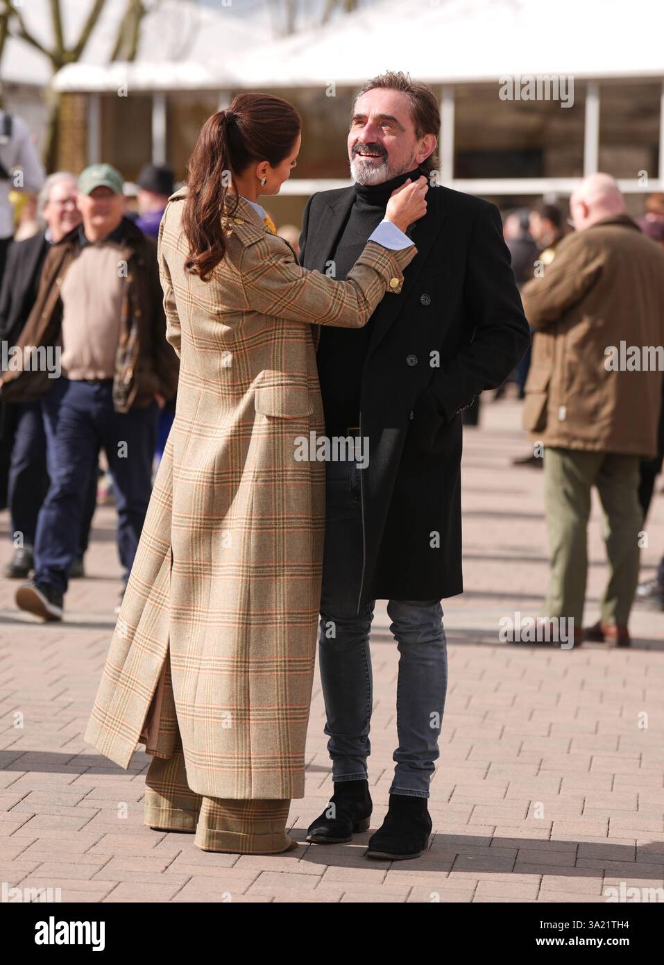 Jade Holland Cooper (left) with Julian Dunkerton arrives on day one of ...
