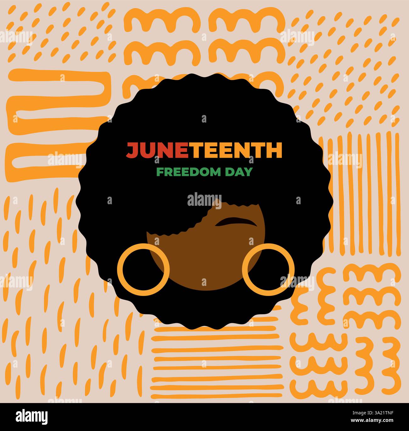 Juneteenth freedom day. A celebration of American history, African ...