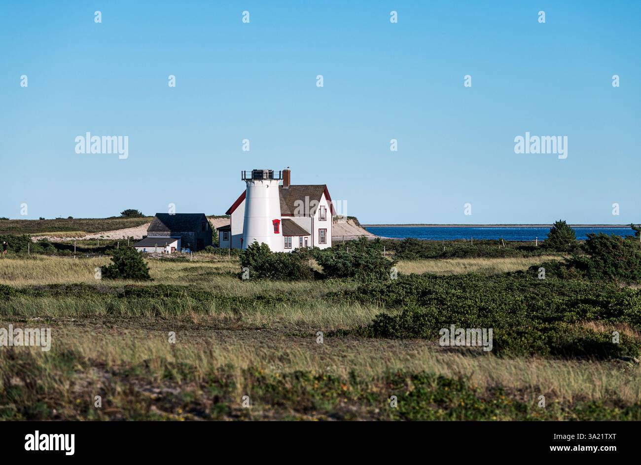 Stage Harbor Lighthouse, Chatham, Cape Cod, Massachusetts, USA Stock ...