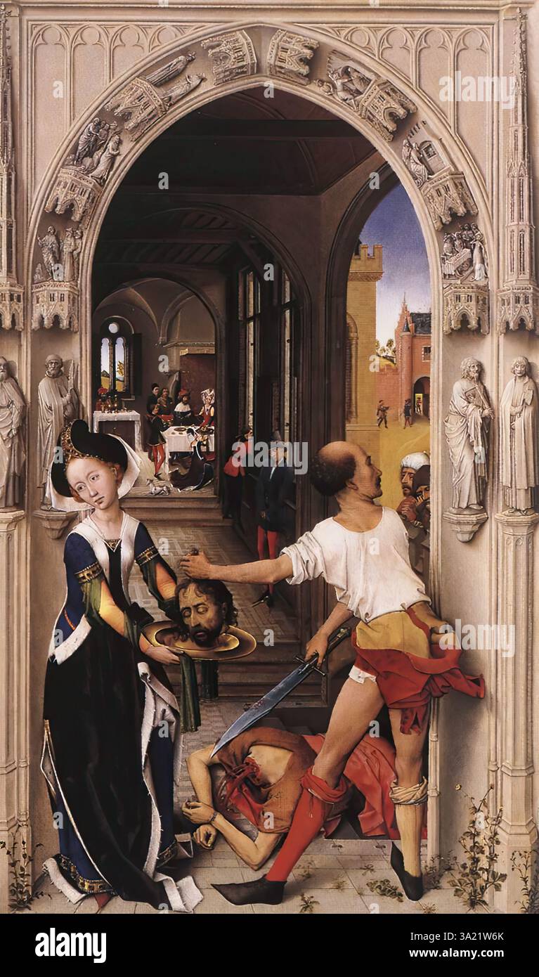 WEYDEN, Rogier van der (b. 1400, Tournai, d. 1464, Bruxelles) St John Altarpiece (right panel ...