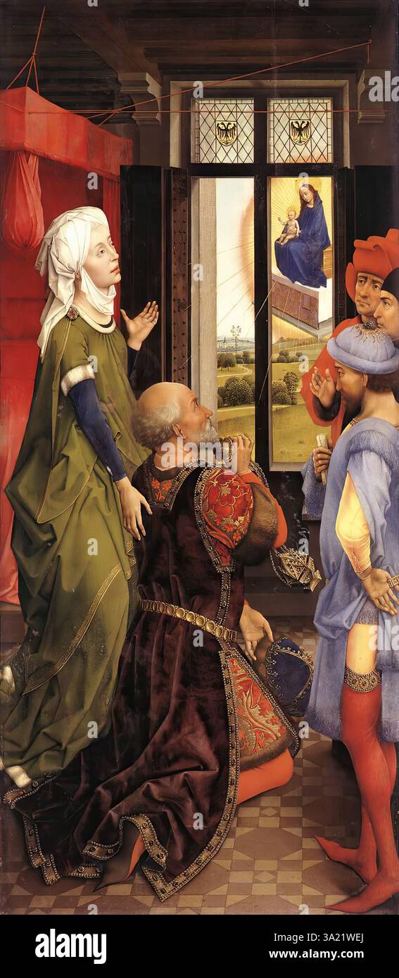 WEYDEN, Rogier van der (b. 1400, Tournai, d. 1464, Bruxelles) Bladelin Triptych (left wing) 1445 ...