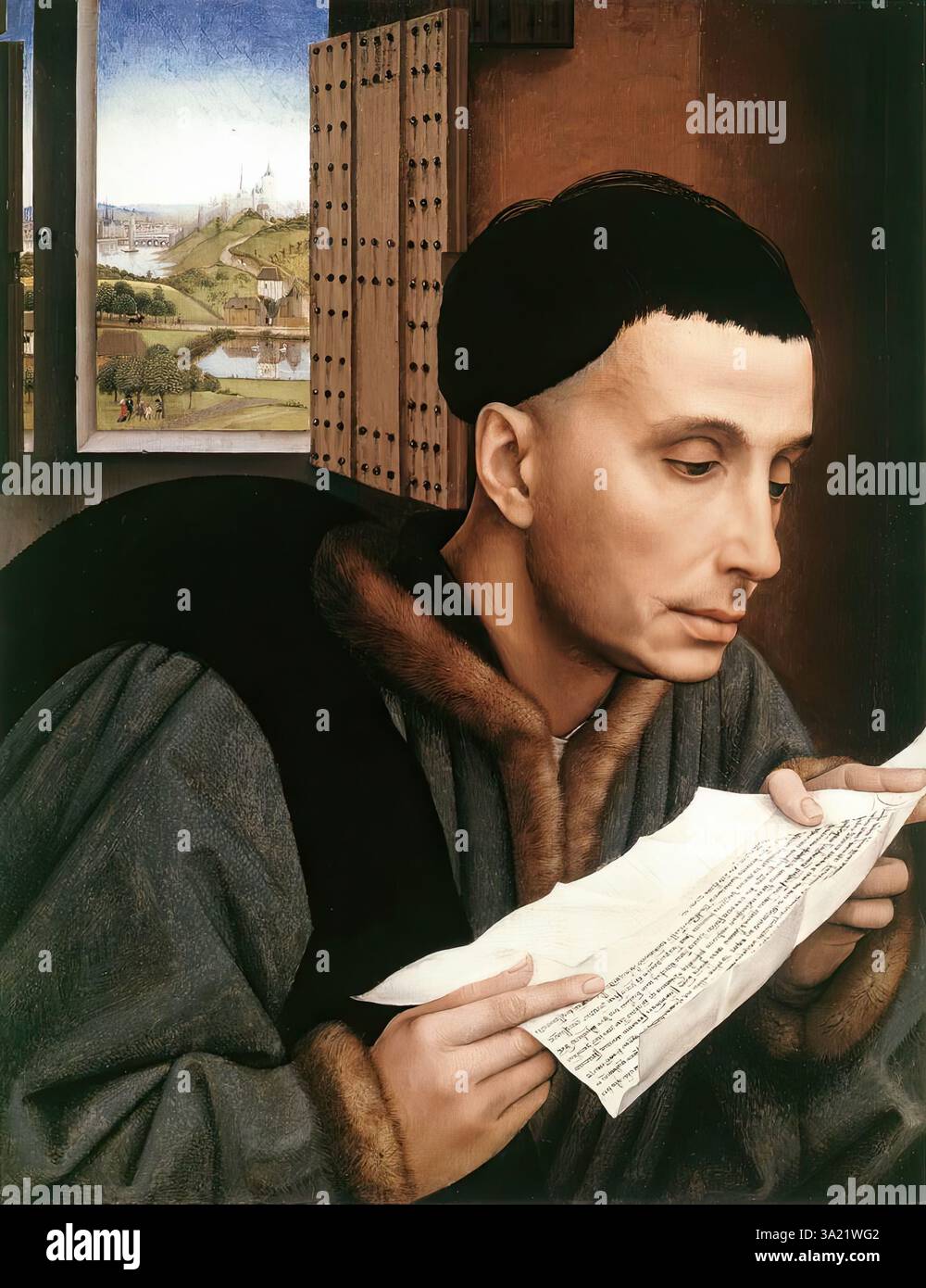WEYDEN, Rogier van der (b. 1400, Tournai, d. 1464, Bruxelles) St Ivo c. 1450 OIl on oak panel ...