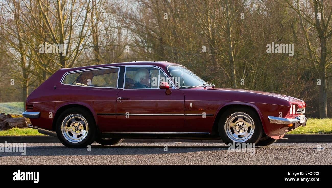 Stony Stratford,UK - Mar. 2nd 2025: 1974 Reliant Scimitar classic car ...