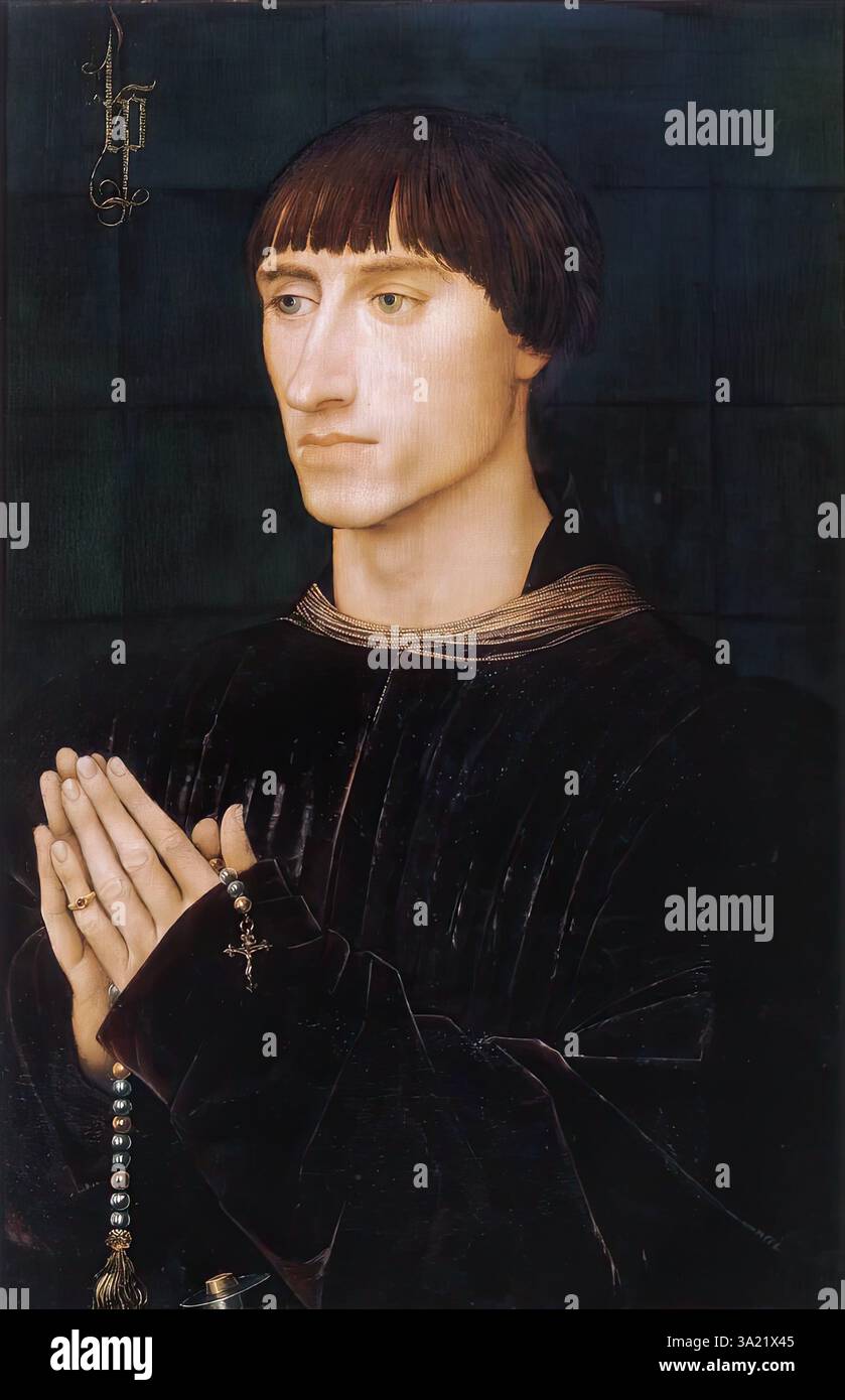 WEYDEN, Rogier van der (b. 1400, Tournai, d. 1464, Bruxelles) Portrait Diptych of Philippe de ...