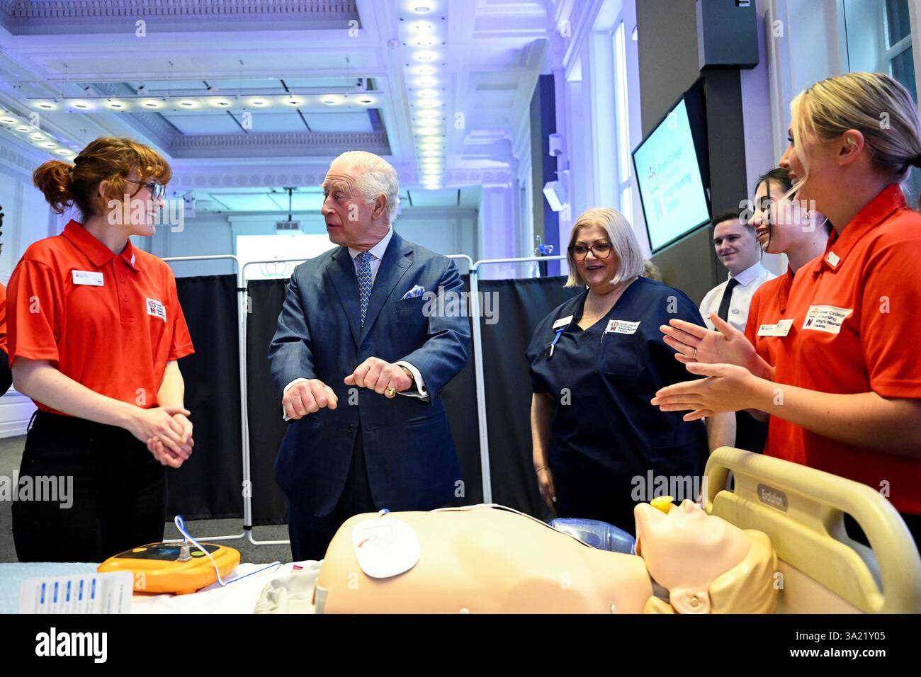 King Charles III attends a celebration for the 1000th King's Nursing ...