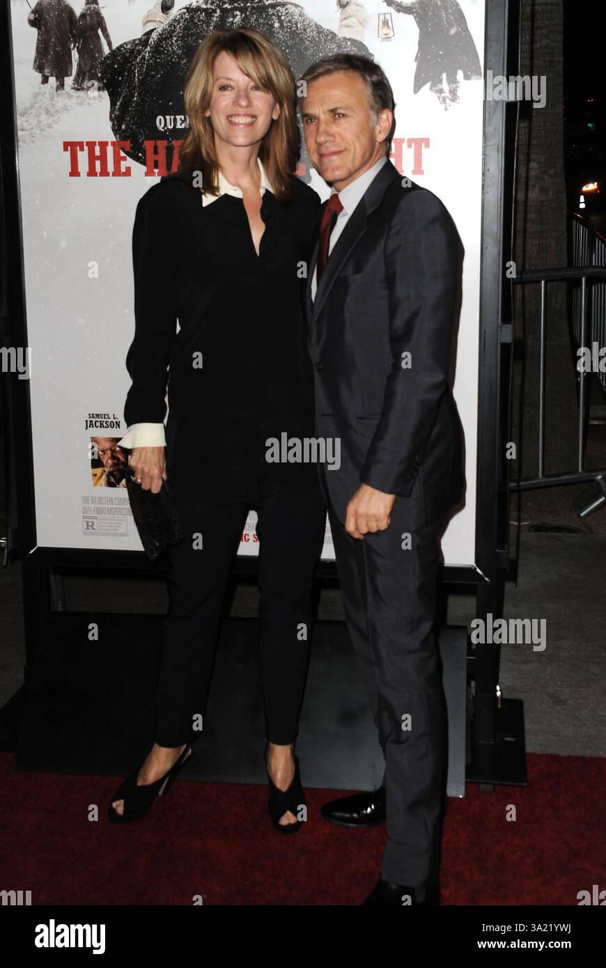 Judith Holste and Christoph Waltz arriving at the premiere of 'The ...