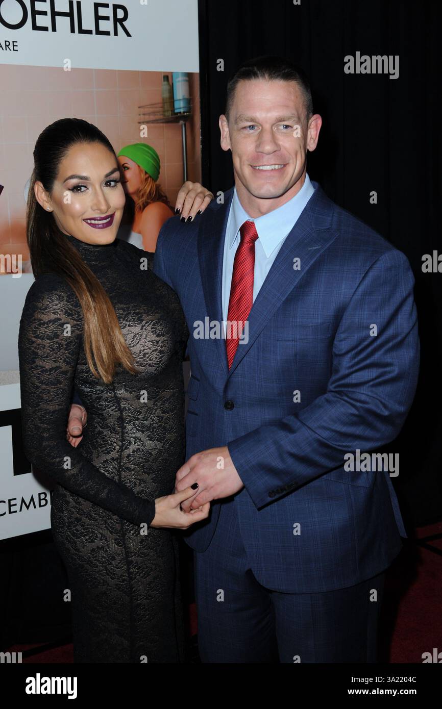 Nicole Garcia-Colace and John Cena attending the 'Sisters' New York ...
