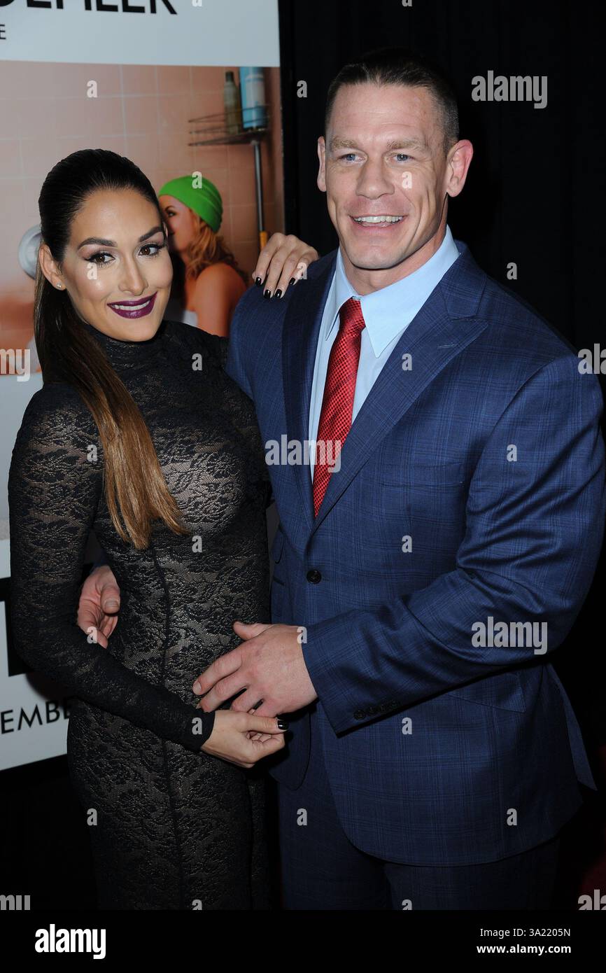 Nicole Garcia-Colace and John Cena attending the 'Sisters' New York ...