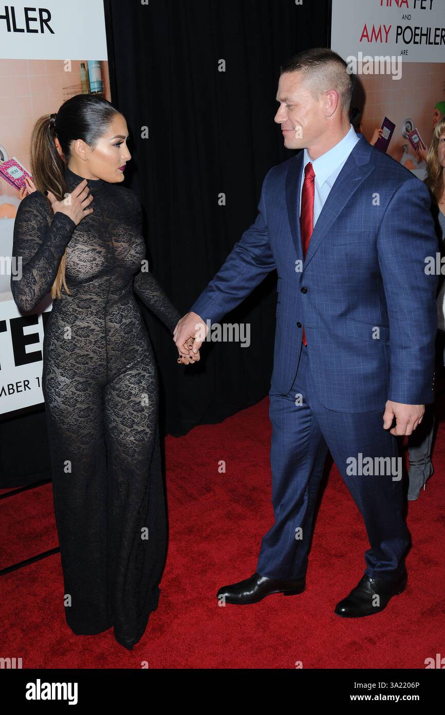 Nicole Garcia-Colace and John Cena attending the 'Sisters' New York ...