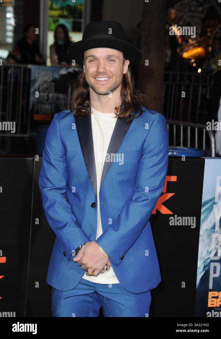 Louie Vito arriving at the premiere of 'Point Break' at the TCL Chinese ...