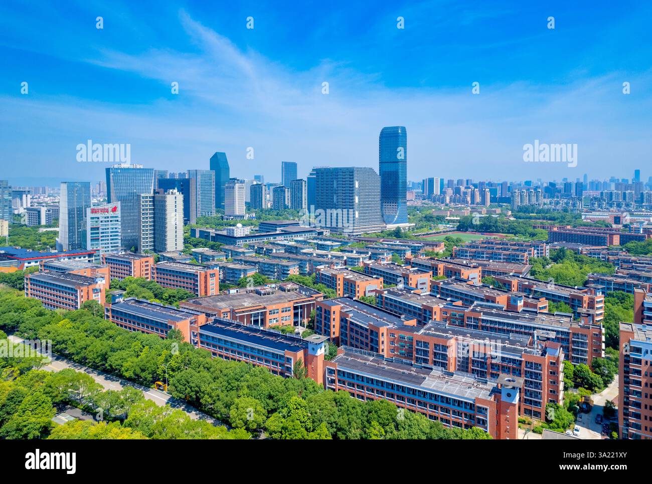 Aerial Scenery of Zhejiang Wanli College, China Stock Photo - Alamy