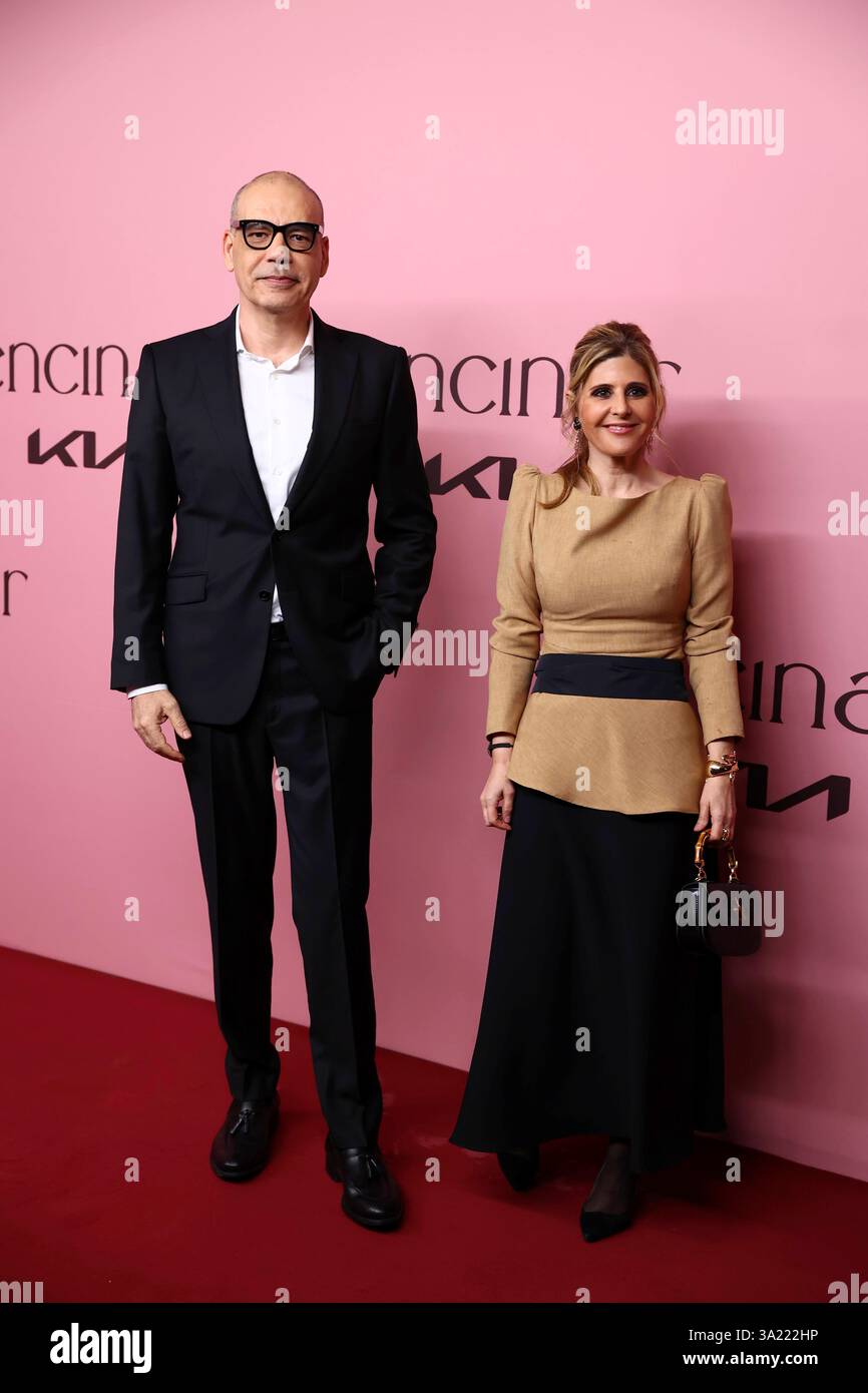 Madrid, Spain. 10th Mar, 2025. Presenter Nacho Abad and Barbara Royo at ...