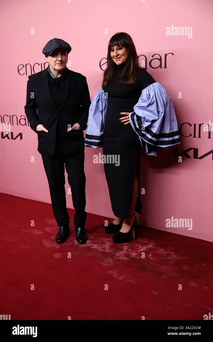 Madrid, Spain. 10th Mar, 2025. Singer Eva Amaral and Juan Aguirre ...