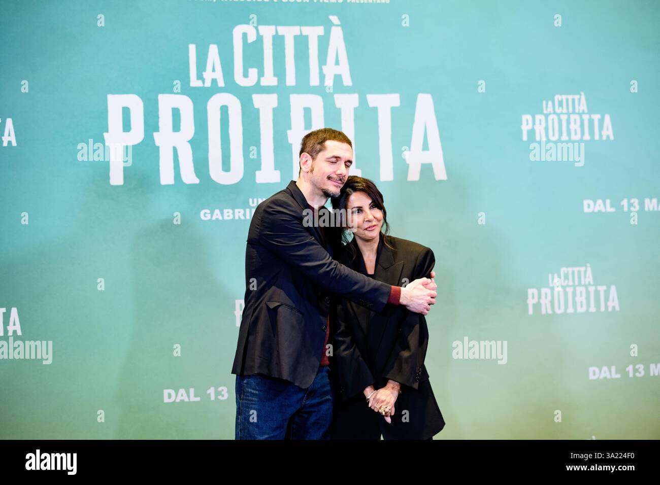 ROME, ITALY - MARCH 06: Sabrina Ferilli and Gabriele Mainetti attend ...