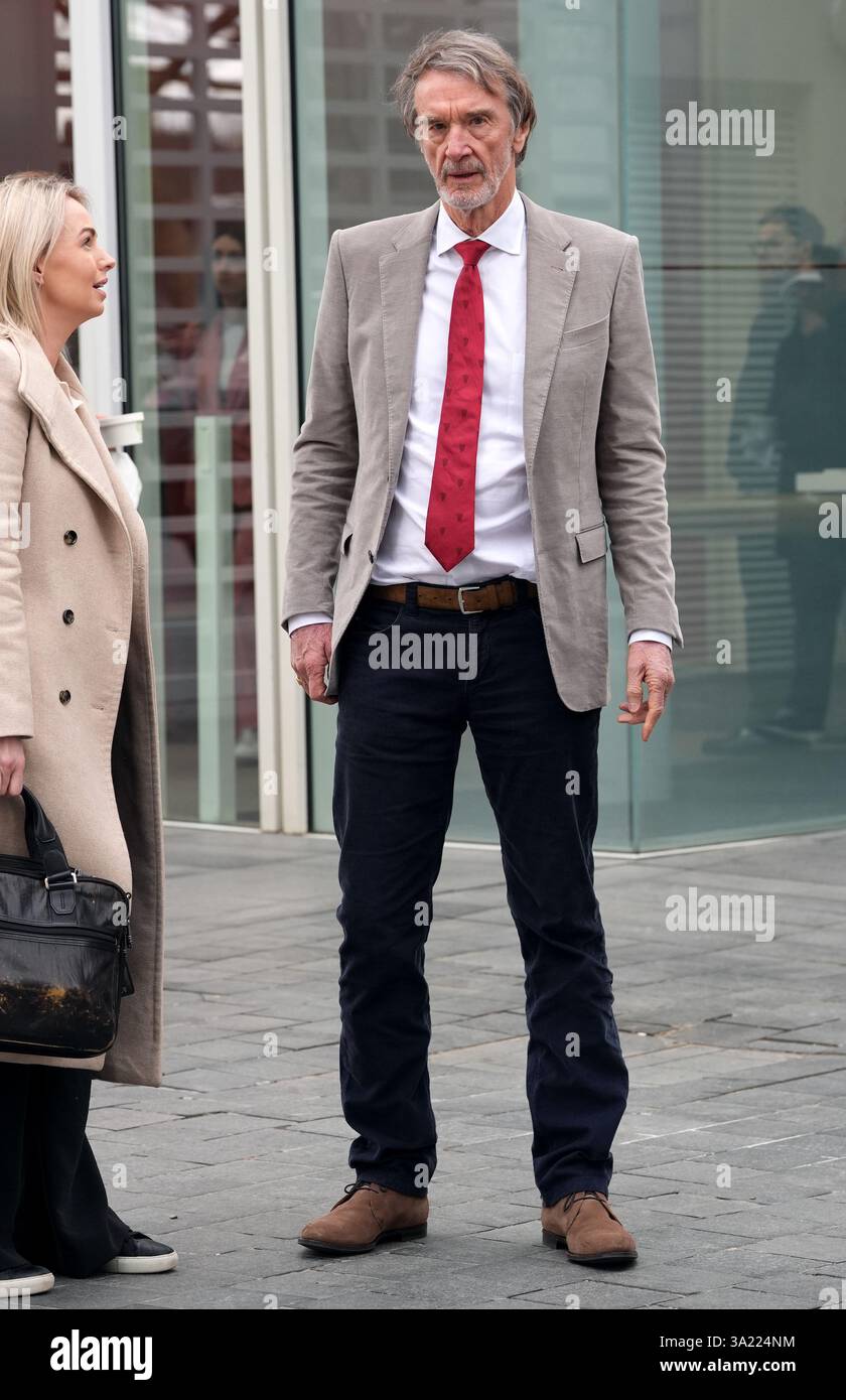 Sir Jim Ratcliffe, Ineos CEO and minority shareholder of Manchester ...