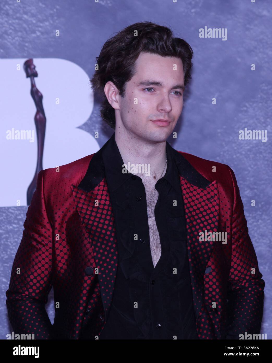 London, UK. Eli Lieb at the BRIT Awards 2025. The O2 London. 1st March ...