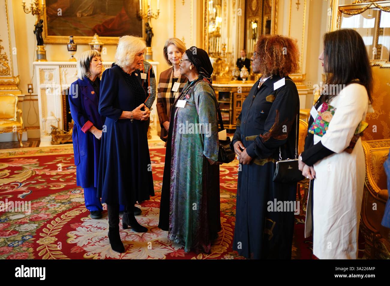Queen Camilla speaks with Doctor Edna Adan Ismail, director and founder ...