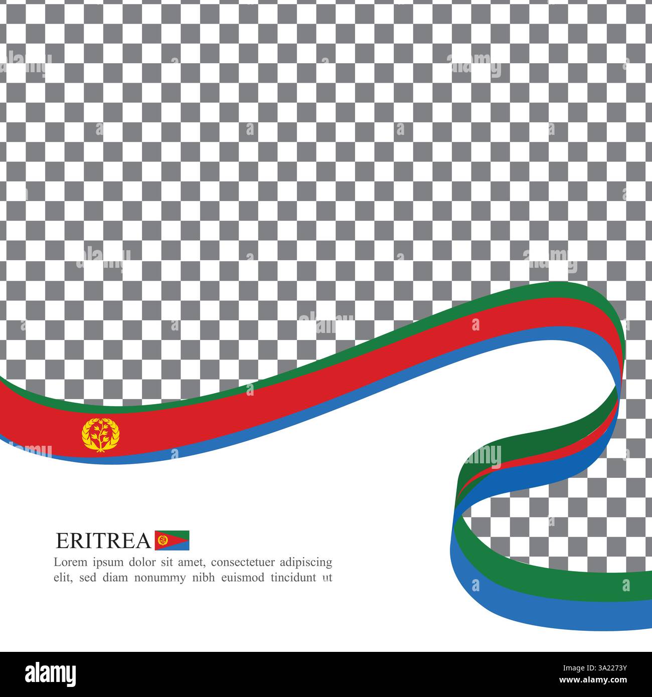 Eritrea National Flag Ribbon Stock Vector Stock Vector Image And Art Alamy