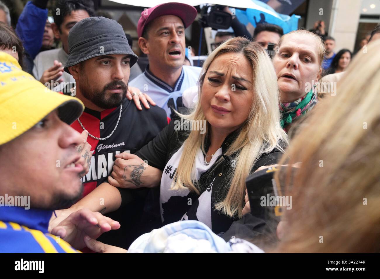Veronica Ojeda, ex-partner of late soccer star Diego Maradona, arrives ...