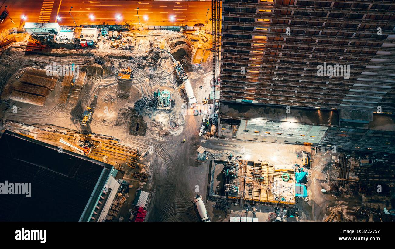 Workers Welding Building Skeleton. Processing Of Metal Structures ...