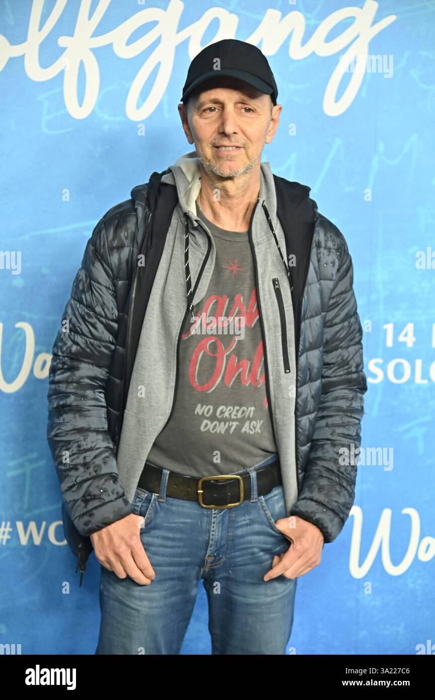 Singer Alejo Stivel at photocall for premiere film Wolfgang in Madrid ...