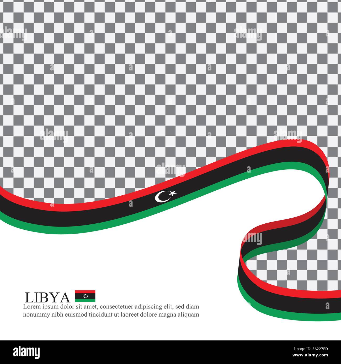 Libya national flag hi-res stock photography and images - Alamy