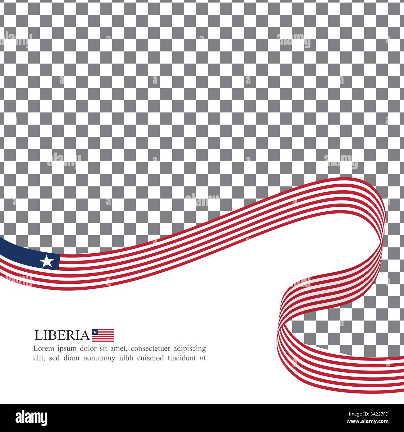 Liberia flag banner background Stock Vector Images - Alamy