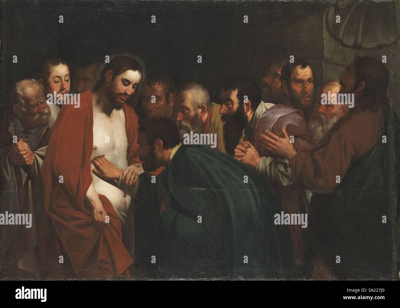 Doubting Thomas - The incredulity of Thomas Johann Ulrich Loth Stock ...