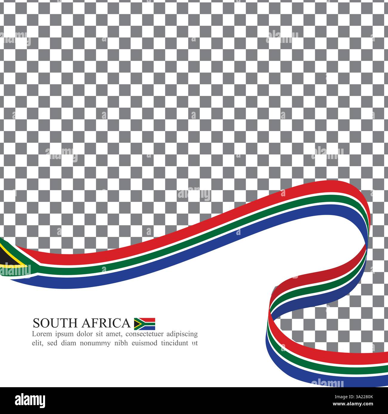 south africa national flag ribbon stock vector Stock Vector Image & Art ...