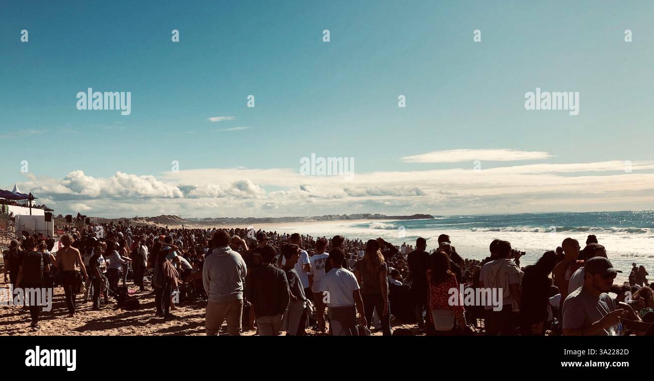 Surf scene in Portugal Stock Photo - Alamy