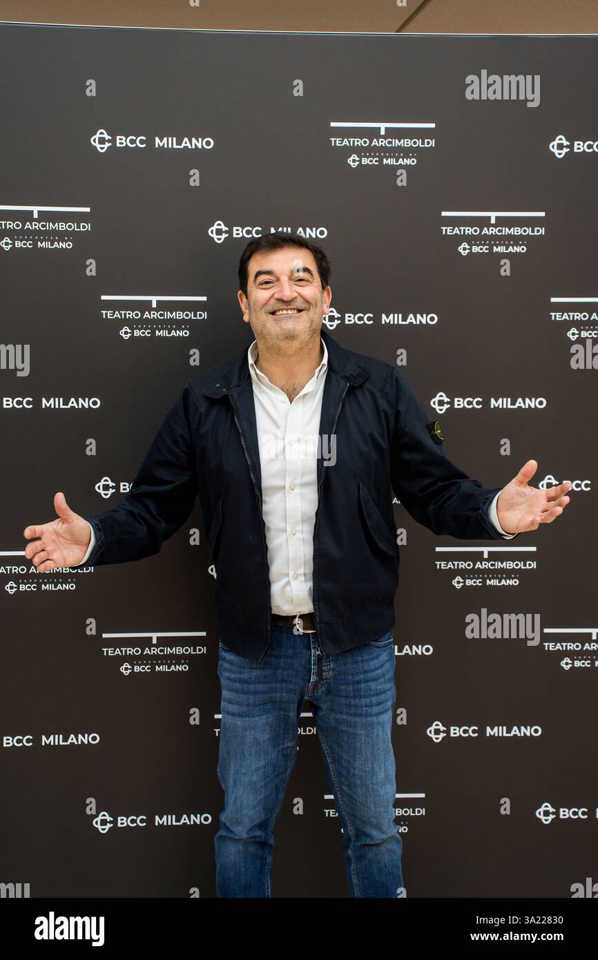 March 5, 2025, Milano, Italy: Comedian and presenter Max Giusti ...