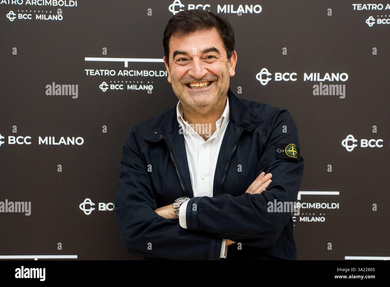 March 5, 2025, Milano, Italy: Comedian and presenter Max Giusti ...