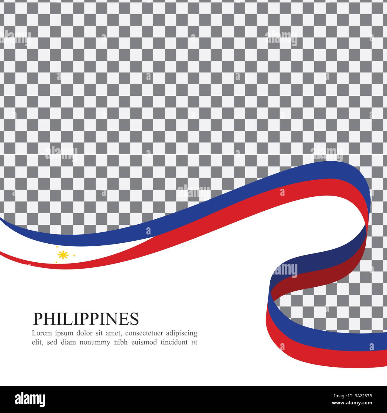 Philippines national flag ribbon stock vector Stock Vector Image & Art ...