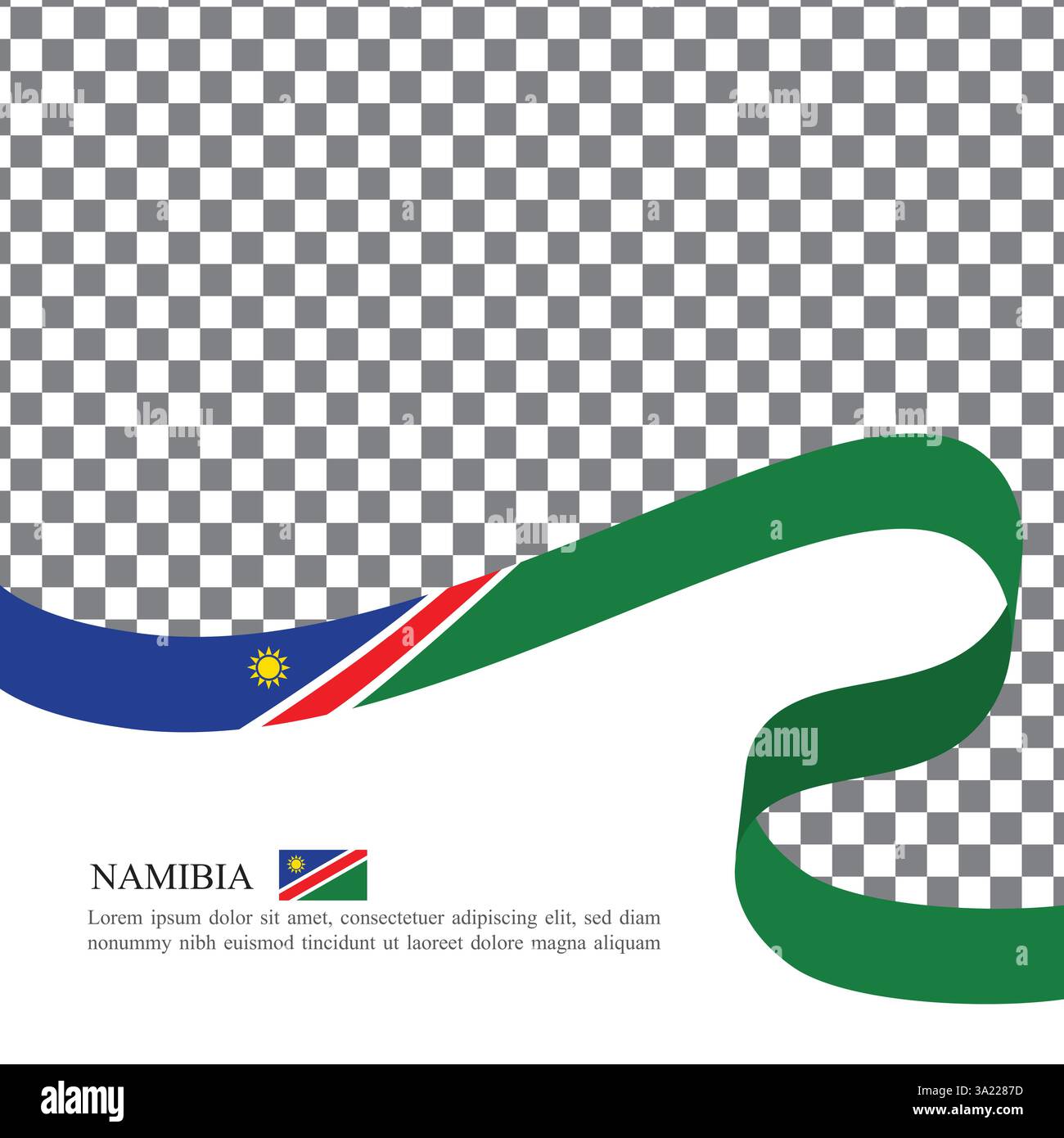 Namibia flag background national Stock Vector Images - Alamy