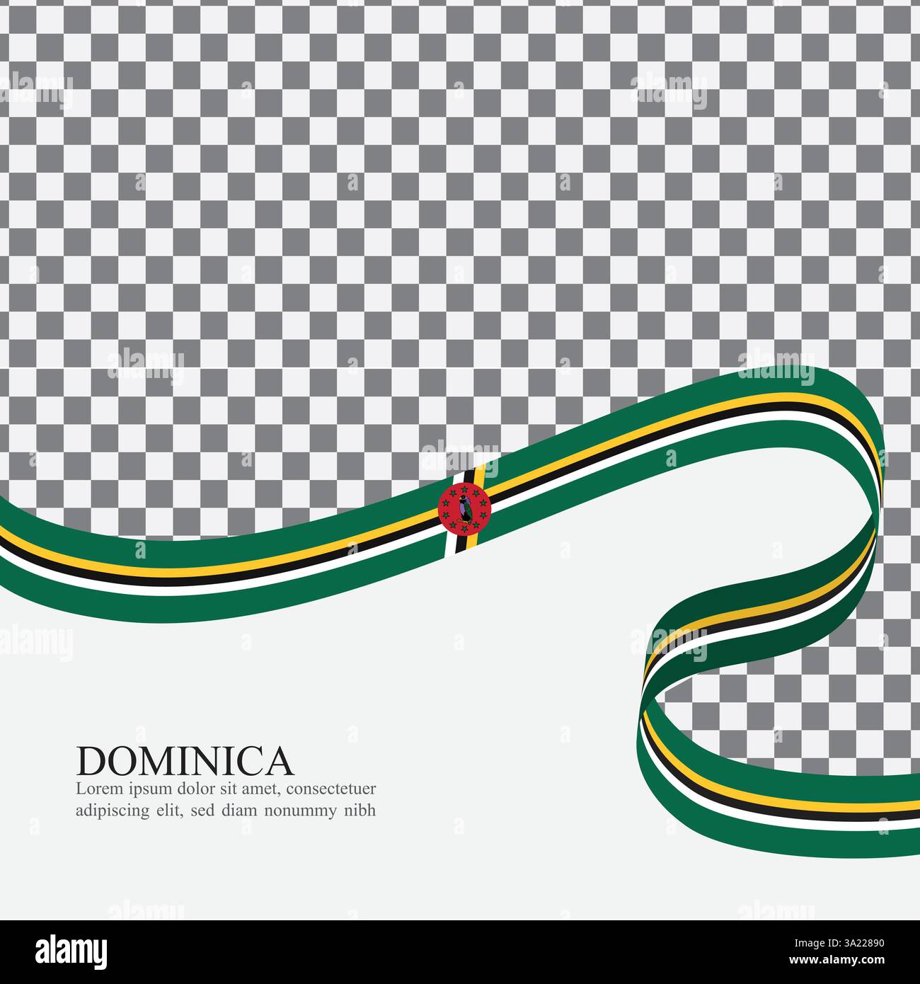 Dominica flag design Stock Vector Images - Alamy