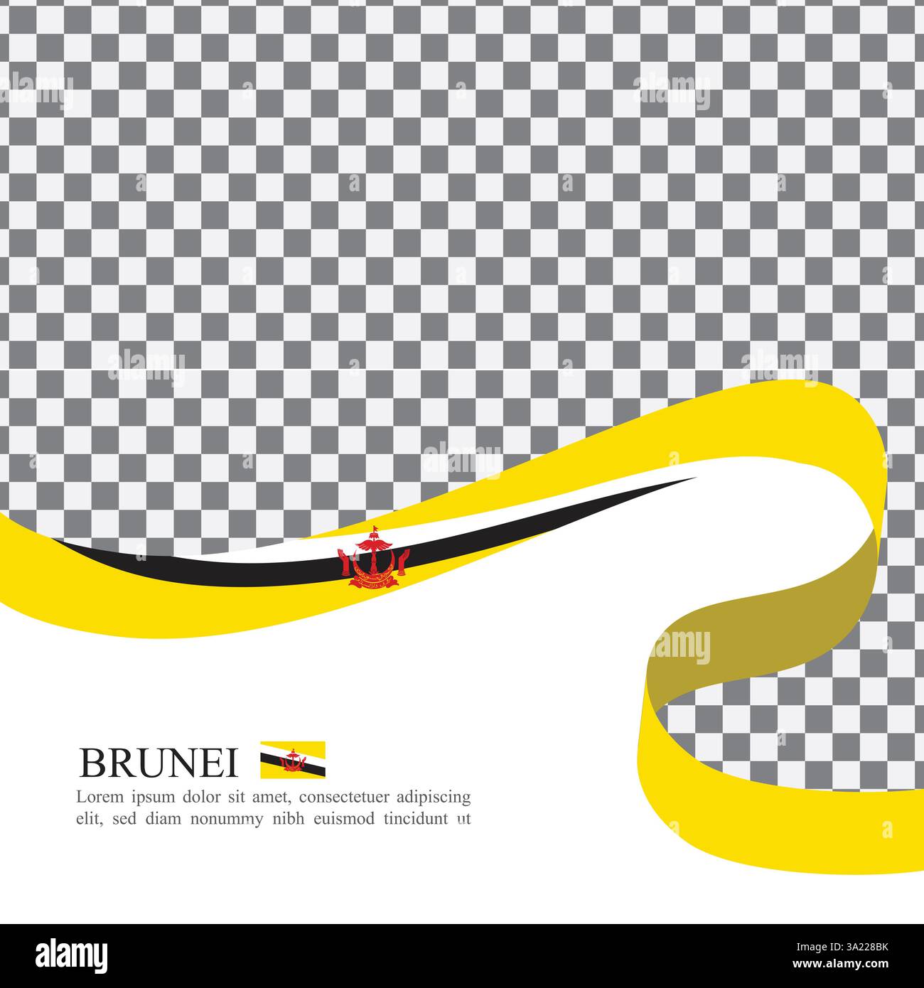 Brunei flag graphic Stock Vector Images - Alamy