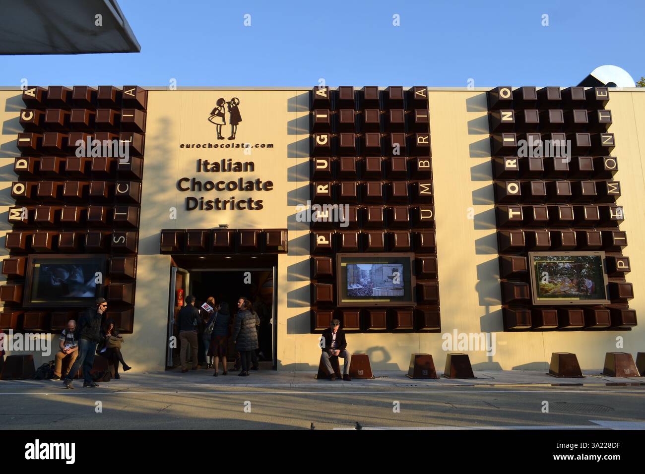 Italian chocolate districts pavilion. Sicily, Piedmont and Umbria ...