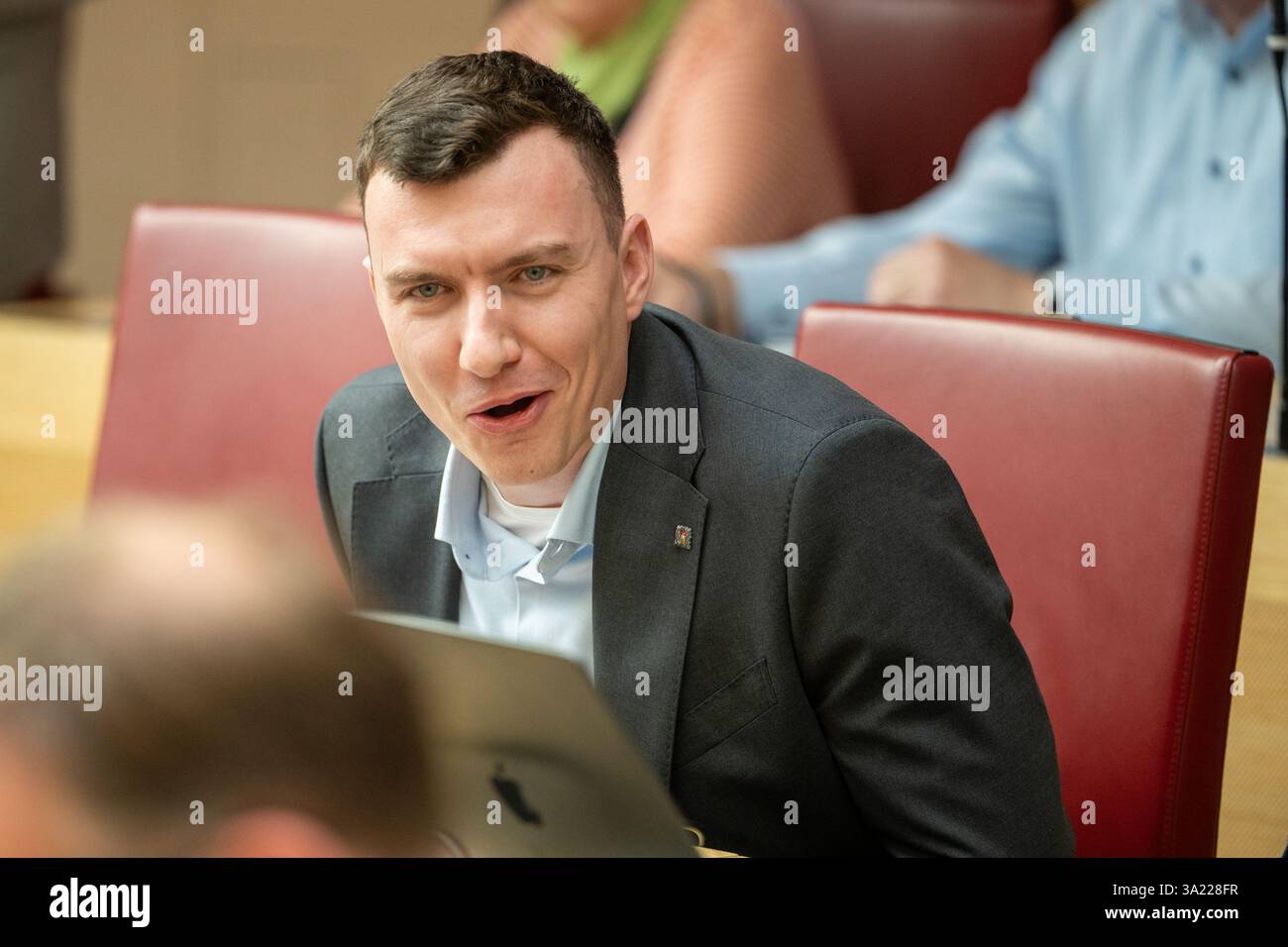 Munich, Germany. 11th Mar, 2025. Oskar Lipp (AfD), member of the ...