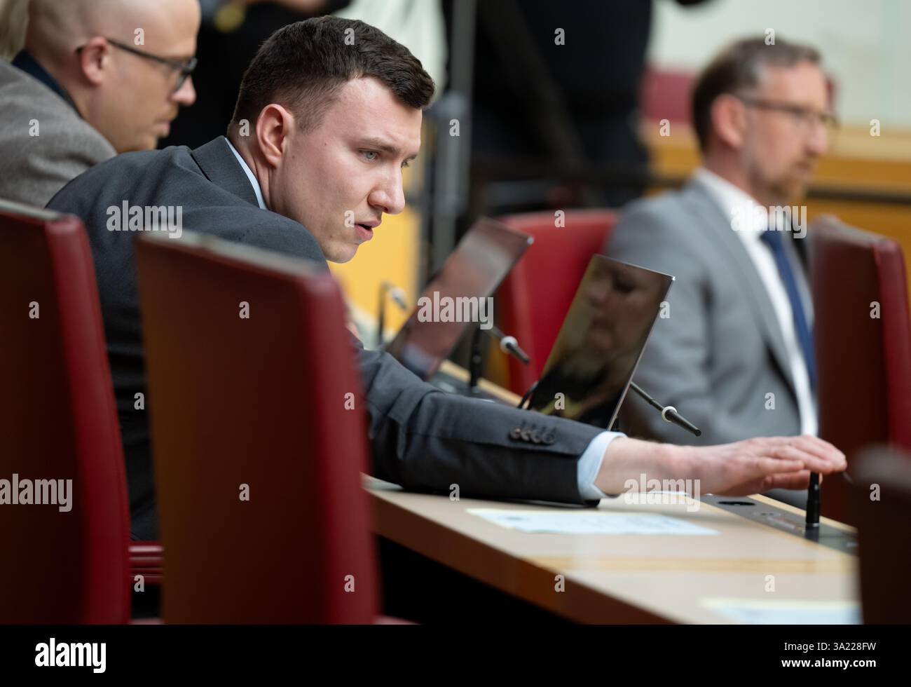 Munich, Germany. 11th Mar, 2025. Oskar Lipp (AfD), member of the ...