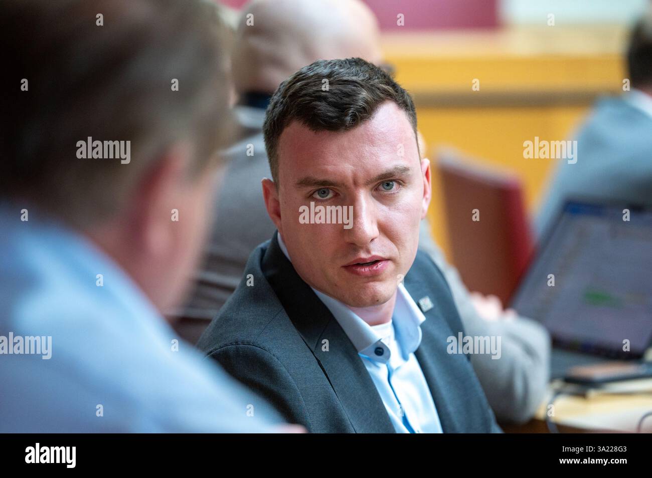 Munich, Germany. 11th Mar, 2025. Oskar Lipp (AfD), member of the ...