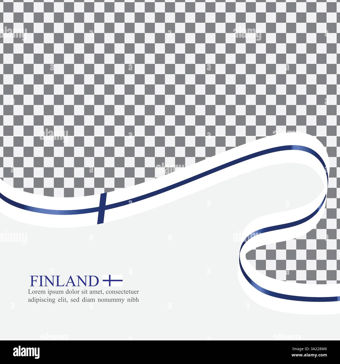 Finnish national flag finland Stock Vector Images - Alamy