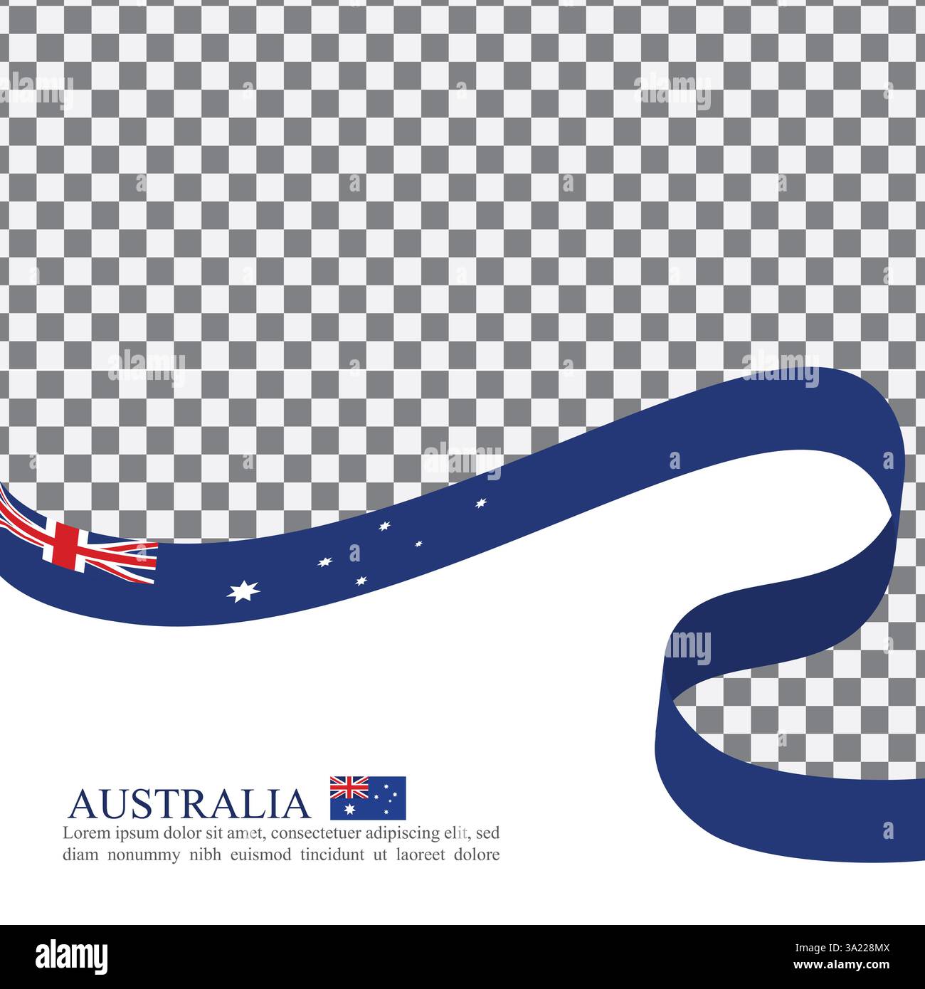 Australia national flag ribbon stock vector Stock Vector Image & Art ...