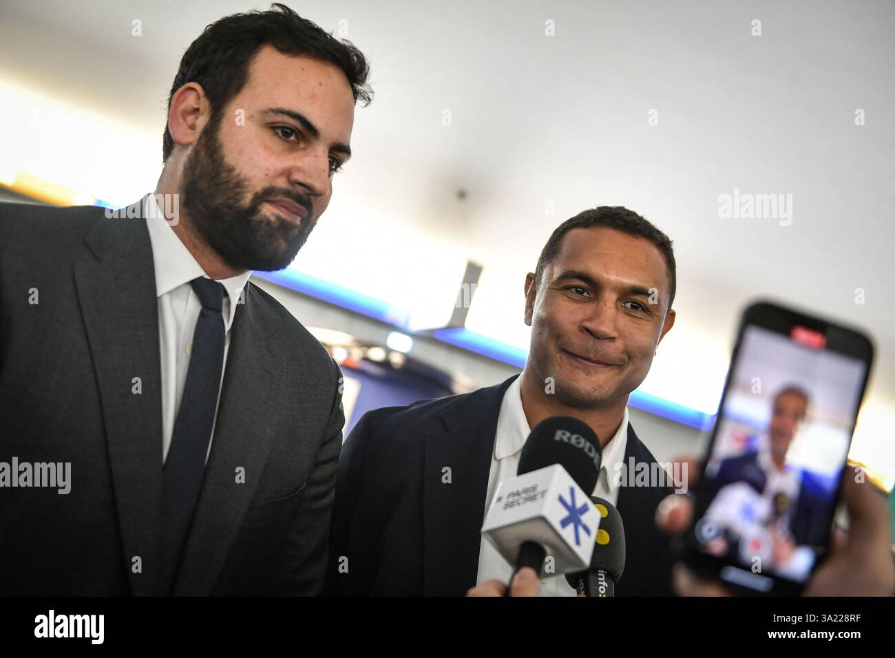 Paris, France. 11th Mar, 2025. Former captain of the French rugby ...