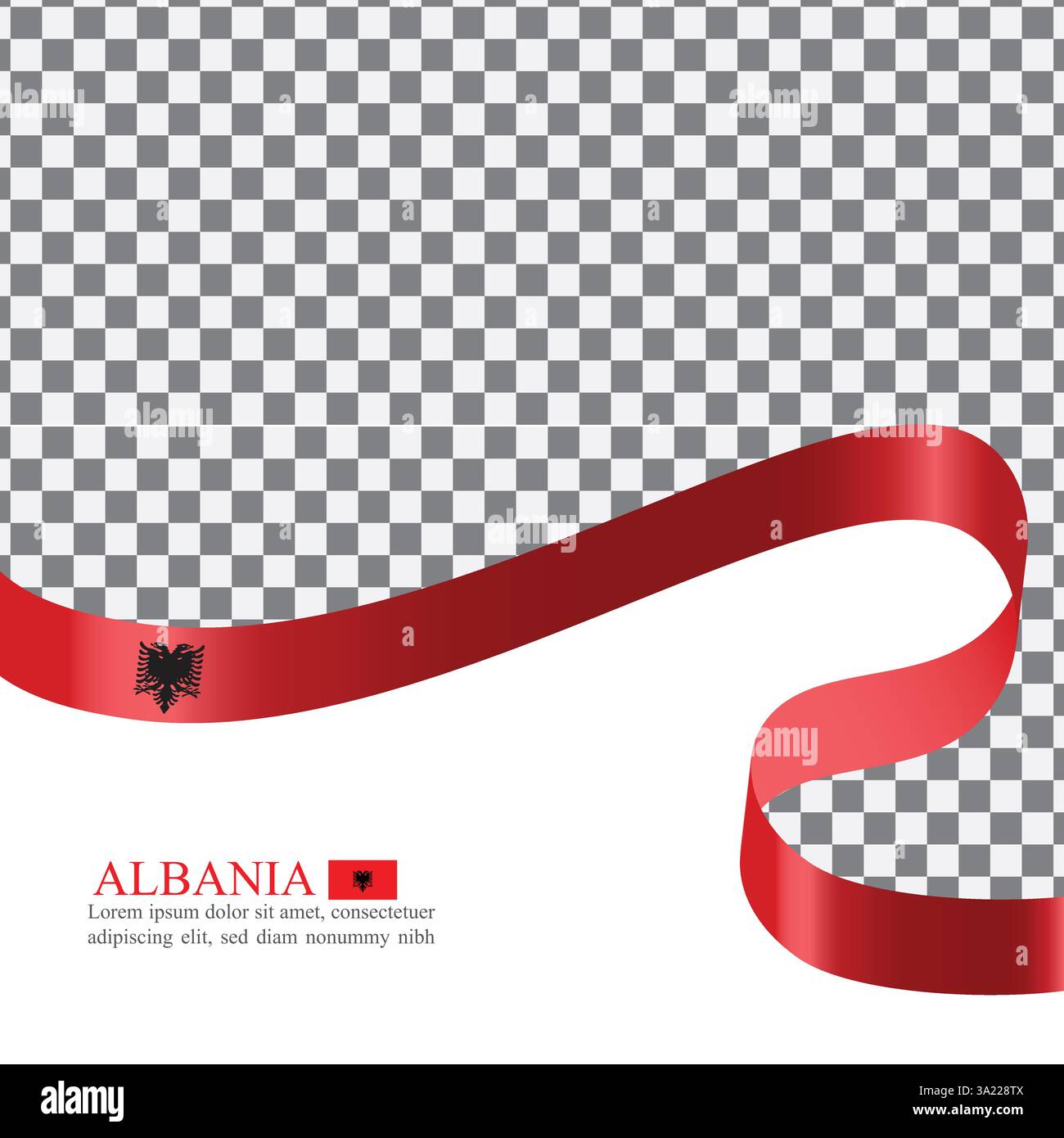 Flag of albanian Stock Vector Images - Alamy