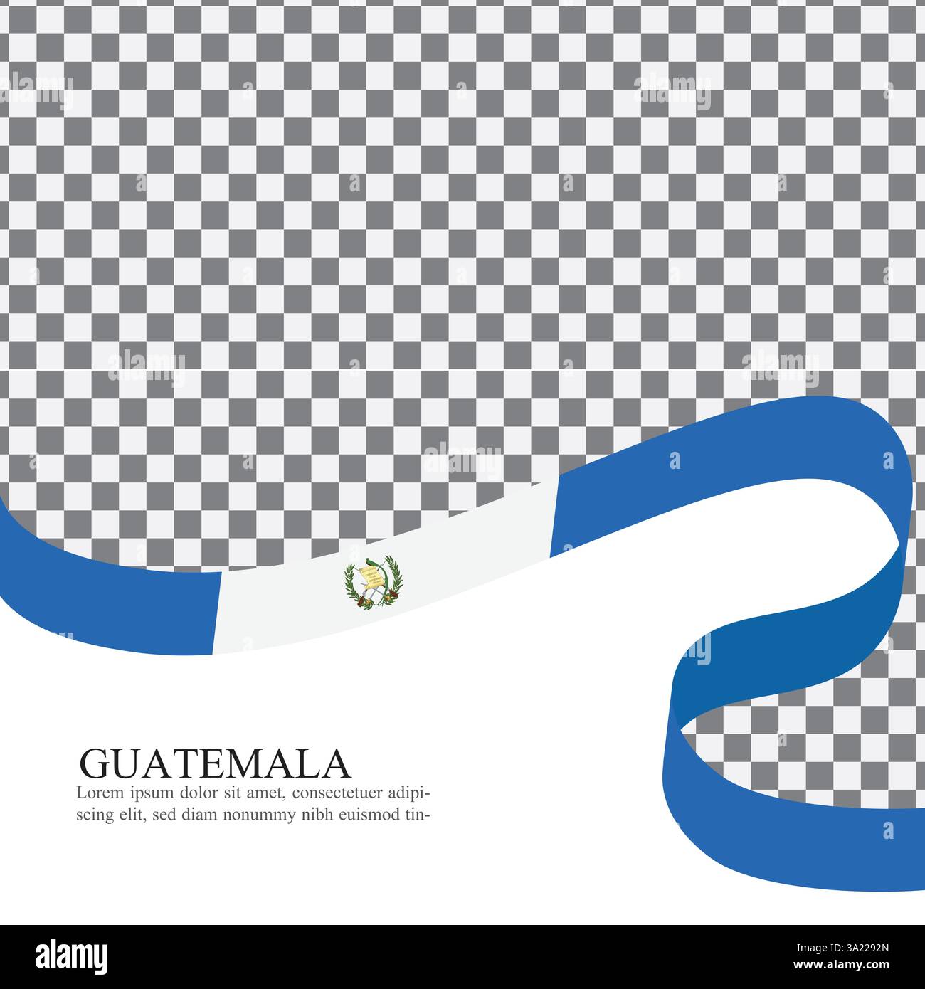 Guatemala national flag ribbon stock vector Stock Vector Image & Art ...