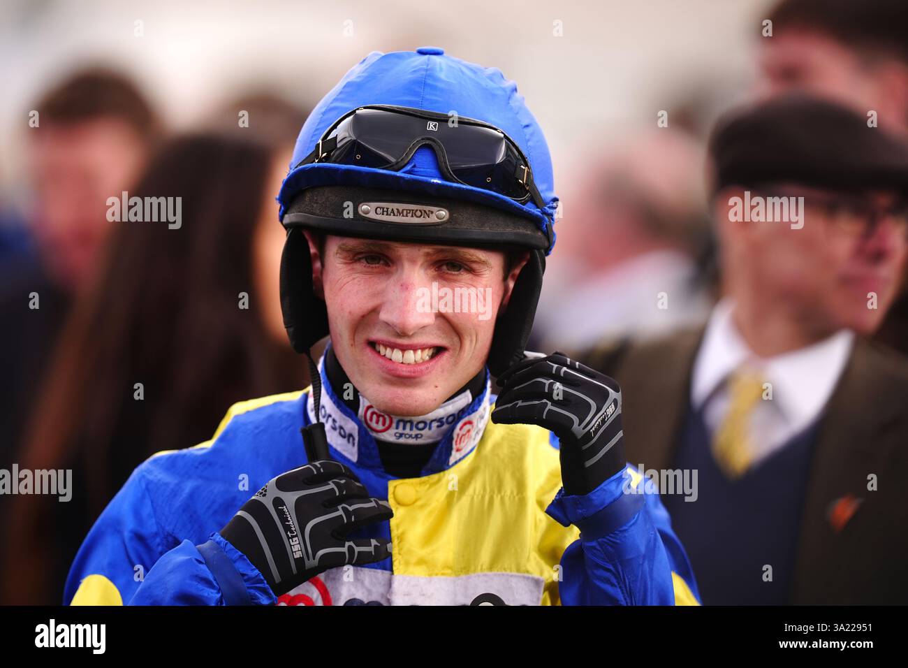 Jockey Harry Cobden on day one of the 2025 Cheltenham Festival at ...