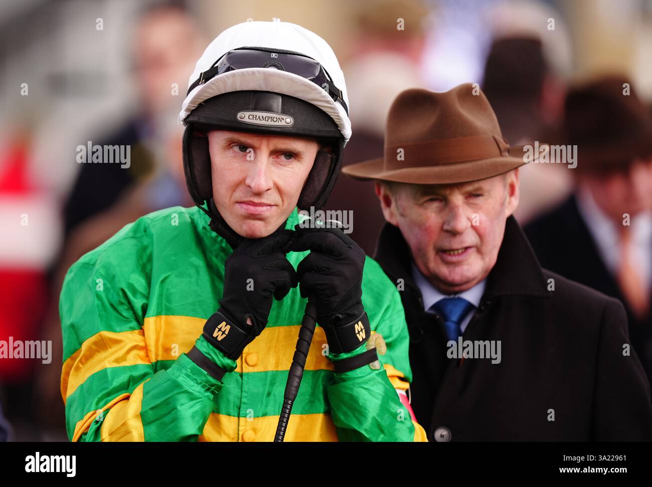 Jockey Mark Walsh on day one of the 2025 Cheltenham Festival at ...
