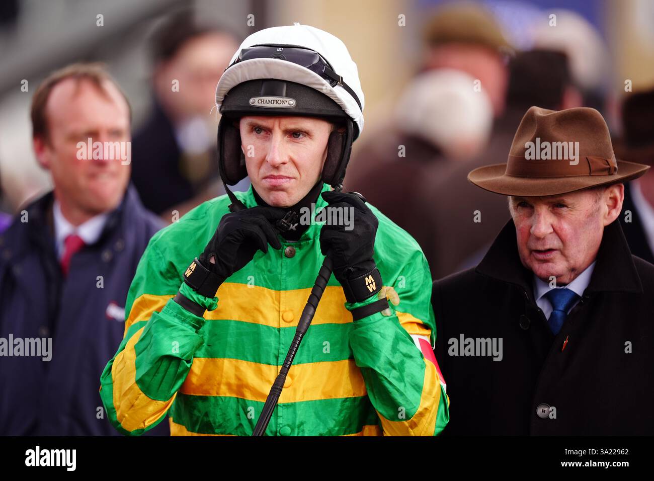 Jockey Mark Walsh on day one of the 2025 Cheltenham Festival at ...